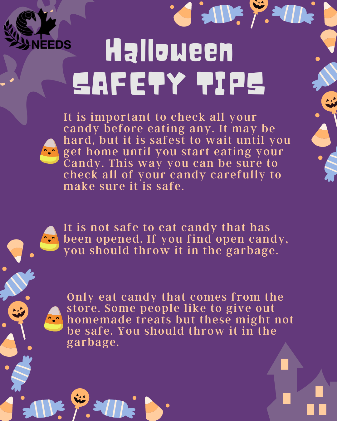 Halloween Safety Tips N E E D S Inc 